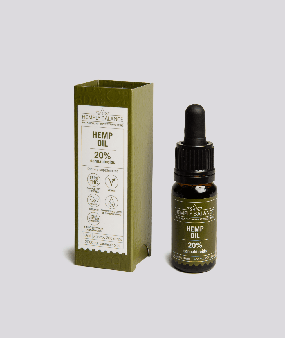 Hemply Balance - CBD Hemp Oil 20% 2,000mg cannabinoids